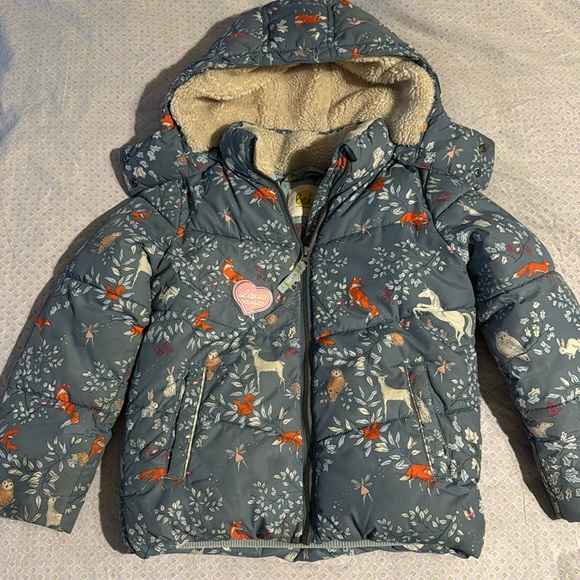 Mini Boden | Jackets & Coats | Mini Boden Winter Coat Deer Fox Unicorns ...